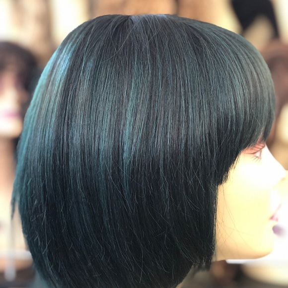 Accessories | Evergreen Green Bob Short Bob Wig | Poshmark